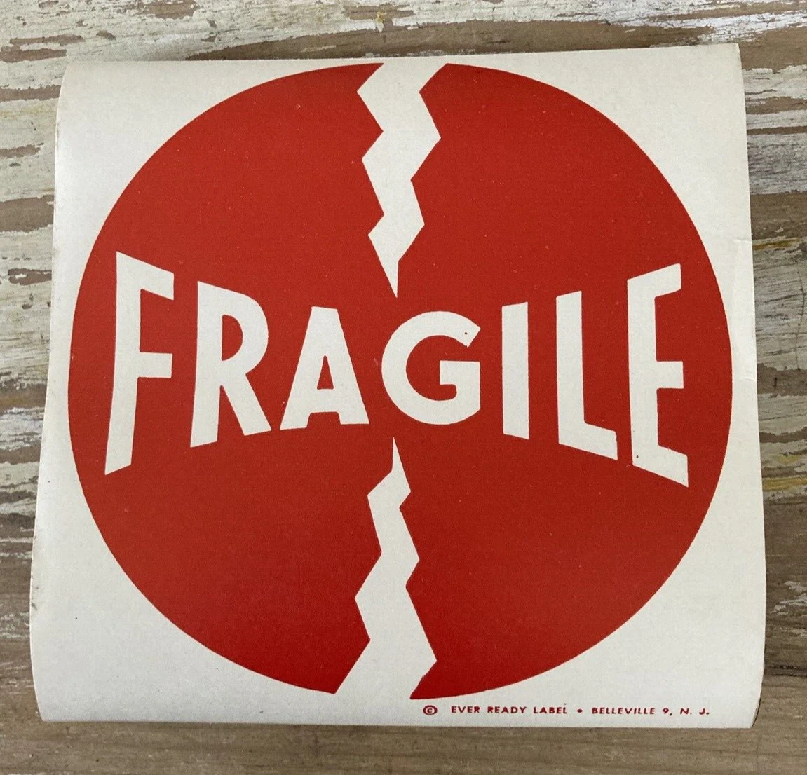 Vintage Fragile Label