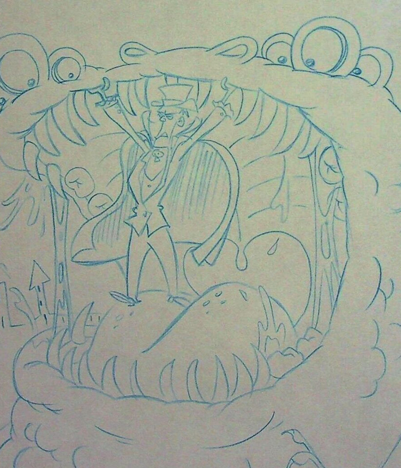 Beetlejuice 1989 Production Chris LaBonte Hand Drawn Key Background ...