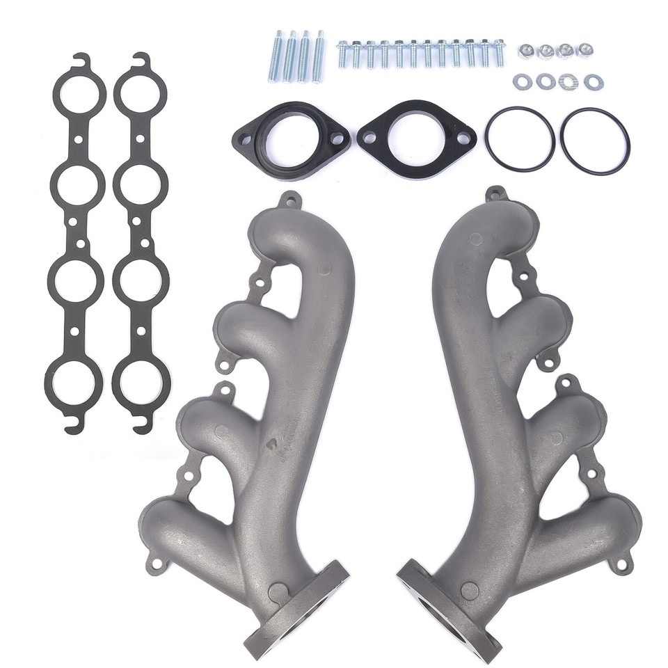 LS Swap Cast Iron Manifold Sets for Chevy Corvette Camaro LS1 LS2 LS3 ...