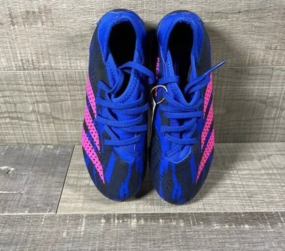 New Adidas Predator Accuracy Pogba Blue Pink Soccer Cleats Mens Size 5. ...
