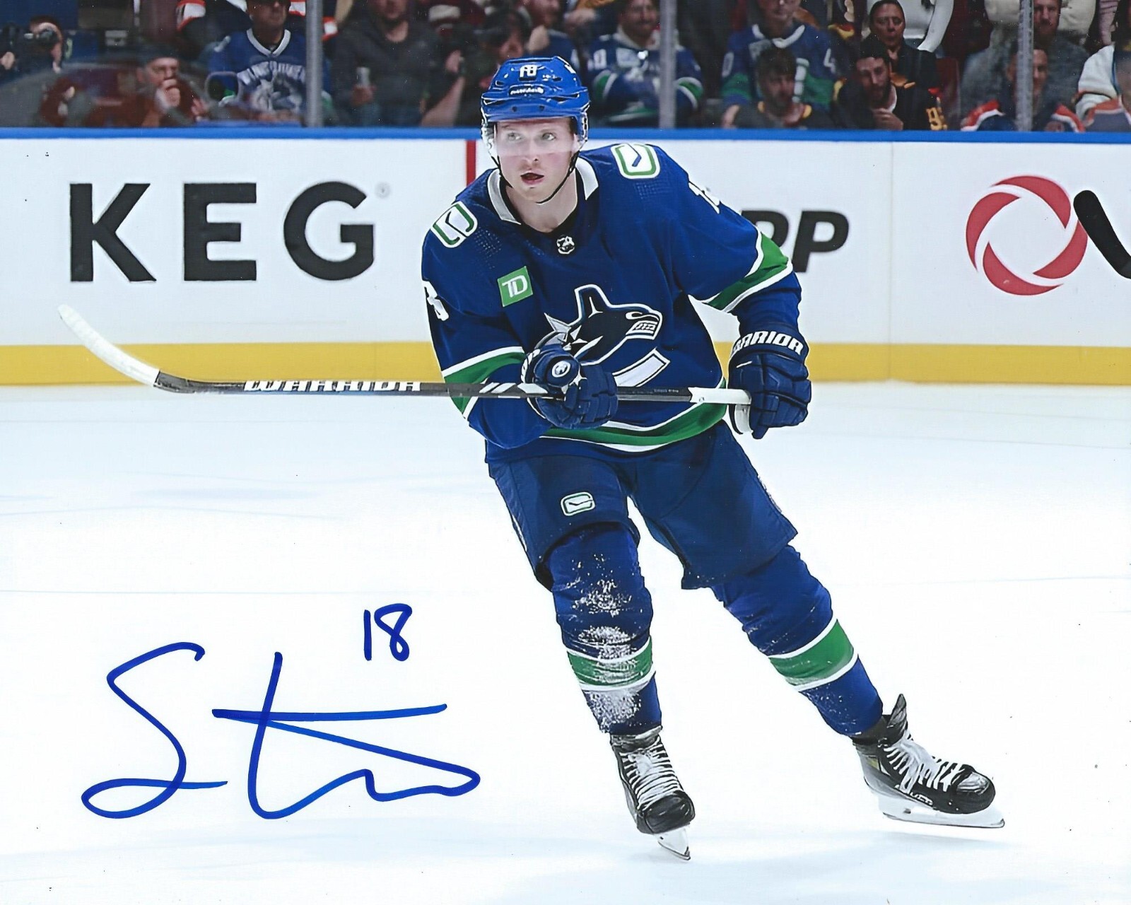 Sam Lafferty Signed 8x10 Photo Vancouver Canucks Autographed COA | eBay