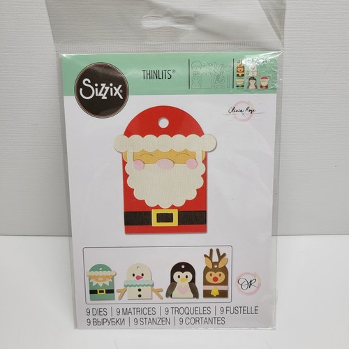 Sizzix Thinlits Christmas Character 9 Die Gift Tag Set 665704 By Olivia Rose | eBay