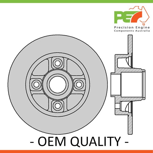 2x New *PROTEX* Disk Brake Rotors - Rear Fits NISSAN EXA N13 2D Cpe FWD ...