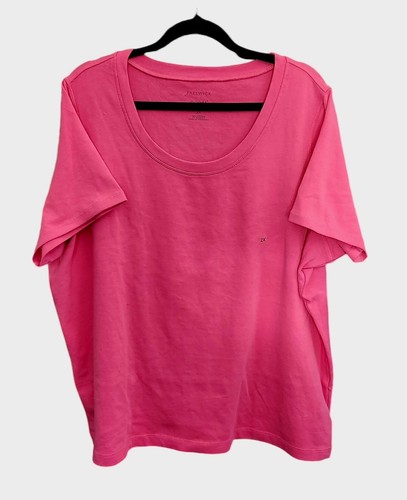 Preswick & Moore Cap Sleeve T-shirt Pink Womens Size 2X | eBay