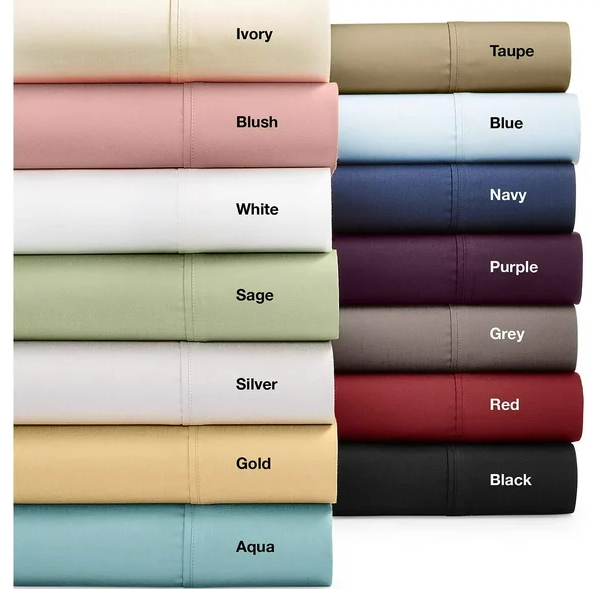 Grayson Bedding Luxury RED Sateen 950 Thread Cotton Sheet Set 4 PCS ...