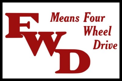 FWD Means Four Wheel Drive Trucks NEW Metal Sign 24"x30" USA STEEL XL ...