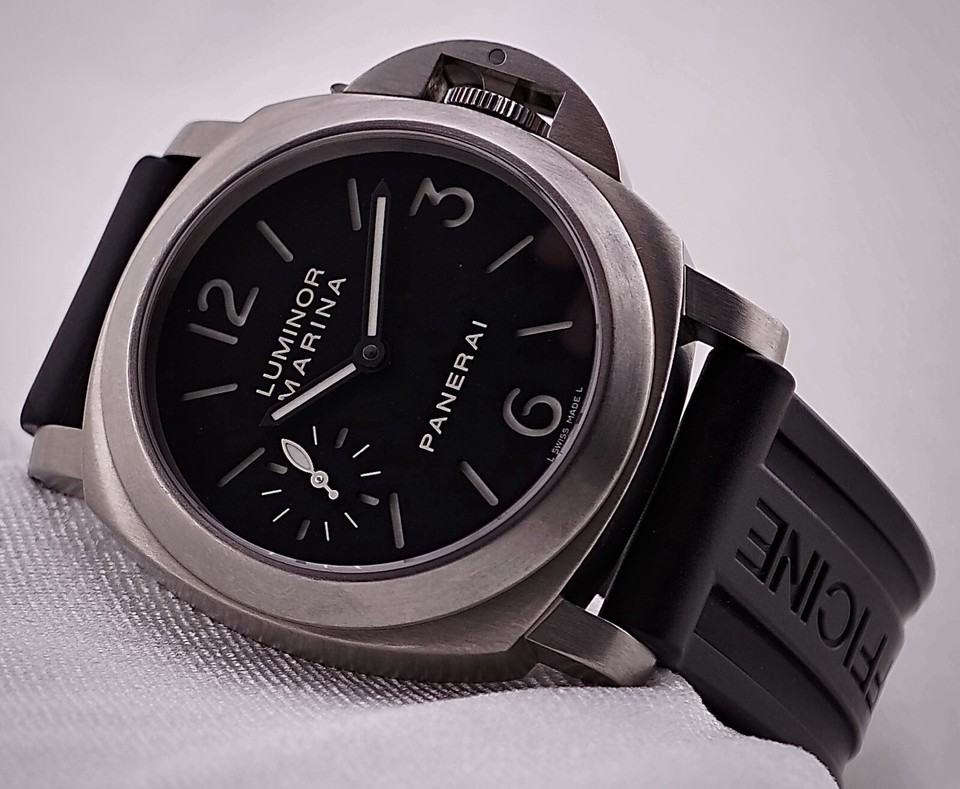 Panerai Luminor Marina PAM00177 - Open Case Back - 44MM - Black Dial ...