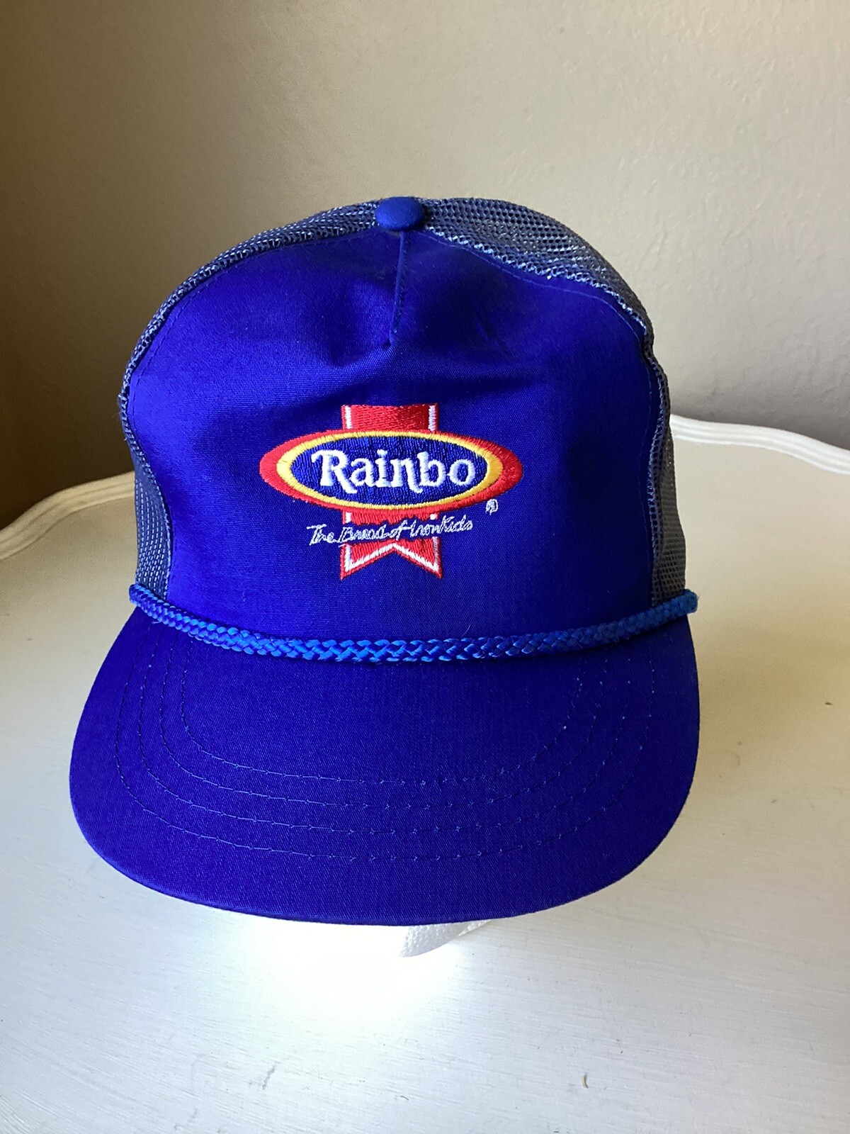 Vintage Rainbo Iron Kids Bread SnapBack Hat Cap Rainb… - Gem