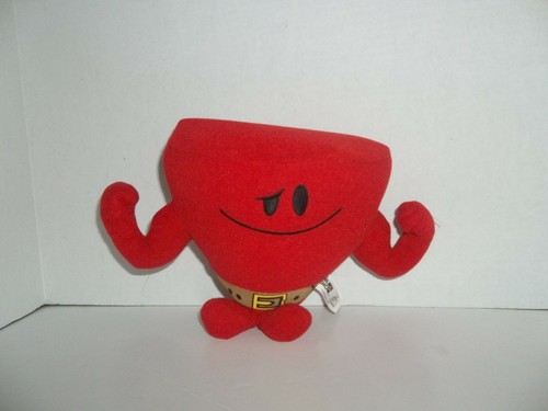 2008 thoip mr men show red strong guy plush 7" tall | eBay