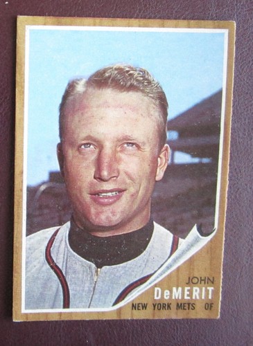1962 Topps John DeMerit (New York Mets) #4 EX/NRMT | eBay
