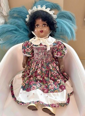 Vintage 28" Black African American MAGIC SKIN Doll, 1950s, Rare doll ...