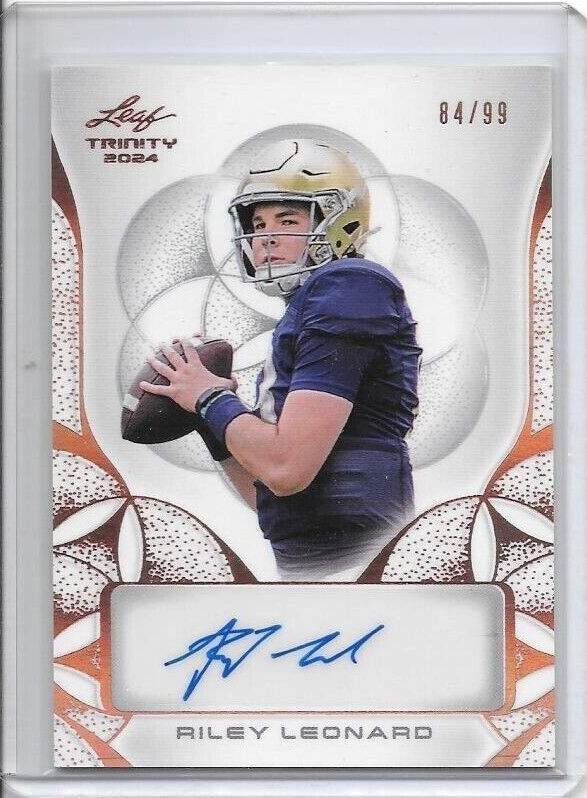2024 Leaf Trinity - Riley Leonard #BA-RL1 /99 (AU, RC) for sale online ...