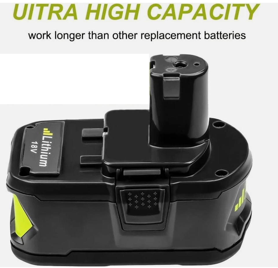 2 Pack 9.0Ah Li-ion Battery For Ryobi 18V One P108 P103 P105 P107 P109 ...