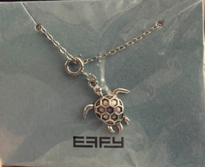 NIP EFFY Silver Toned TURTLE Necklace | eBay