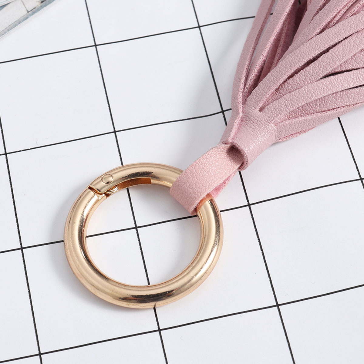 Long Tassel Leather Purse Handbag Key Chain Key Ring for Bag Handbag ...