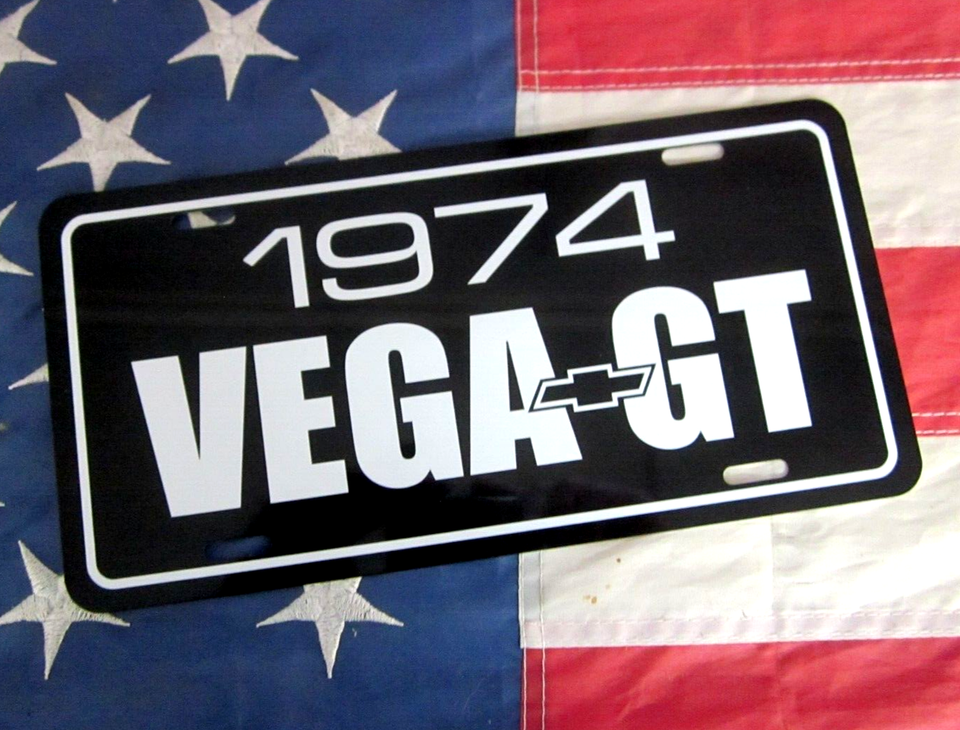 1974 Chevrolet VEGA GT license plate car tag chevy coupe hatchback ...
