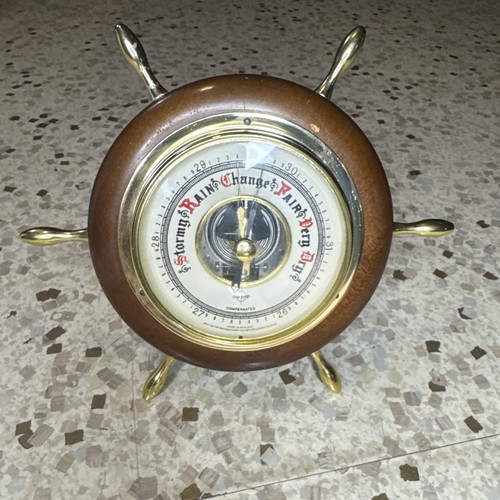 Vintage Swift Compensated 8” Wood Barometer Made In England | eBay