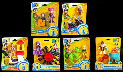 Imaginext RED-X JINX RAVAGER Starfire Raven Beast Boy Terra Cyborg Teen ...