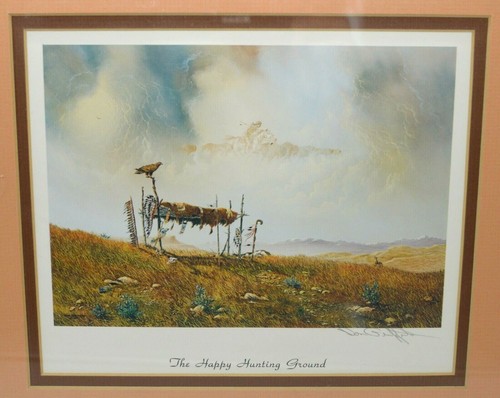 DON GRIFFITH Print Pencil Signed "The Happy Hunting Ground" ART Matted ...