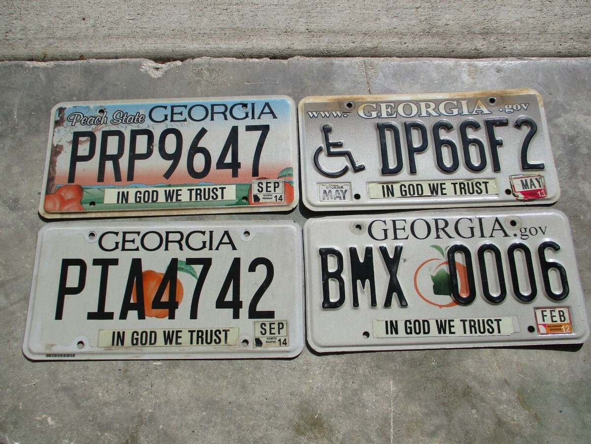 Georgia License Plates