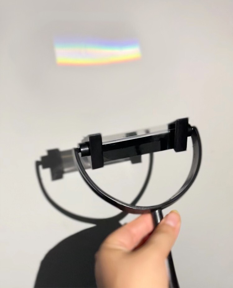 5PCS Optical Glass Prism Set for Physics Teaching Light Spectrum ...