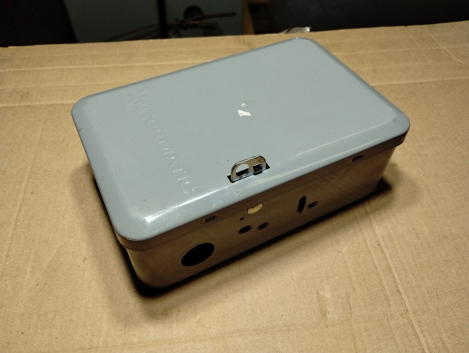 Intermatic 120v 24 Hour Mechanical Timer Dial Time Switch T103 Gray Box ...