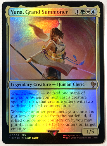 MTG Yuna, Grand Summoner (Foil) Commander: Final Fantasy 0008 FFX NM | eBay