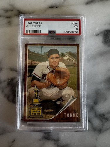 1962 Topps Joe Torre Rookie RC Graded PSA 3 | eBay