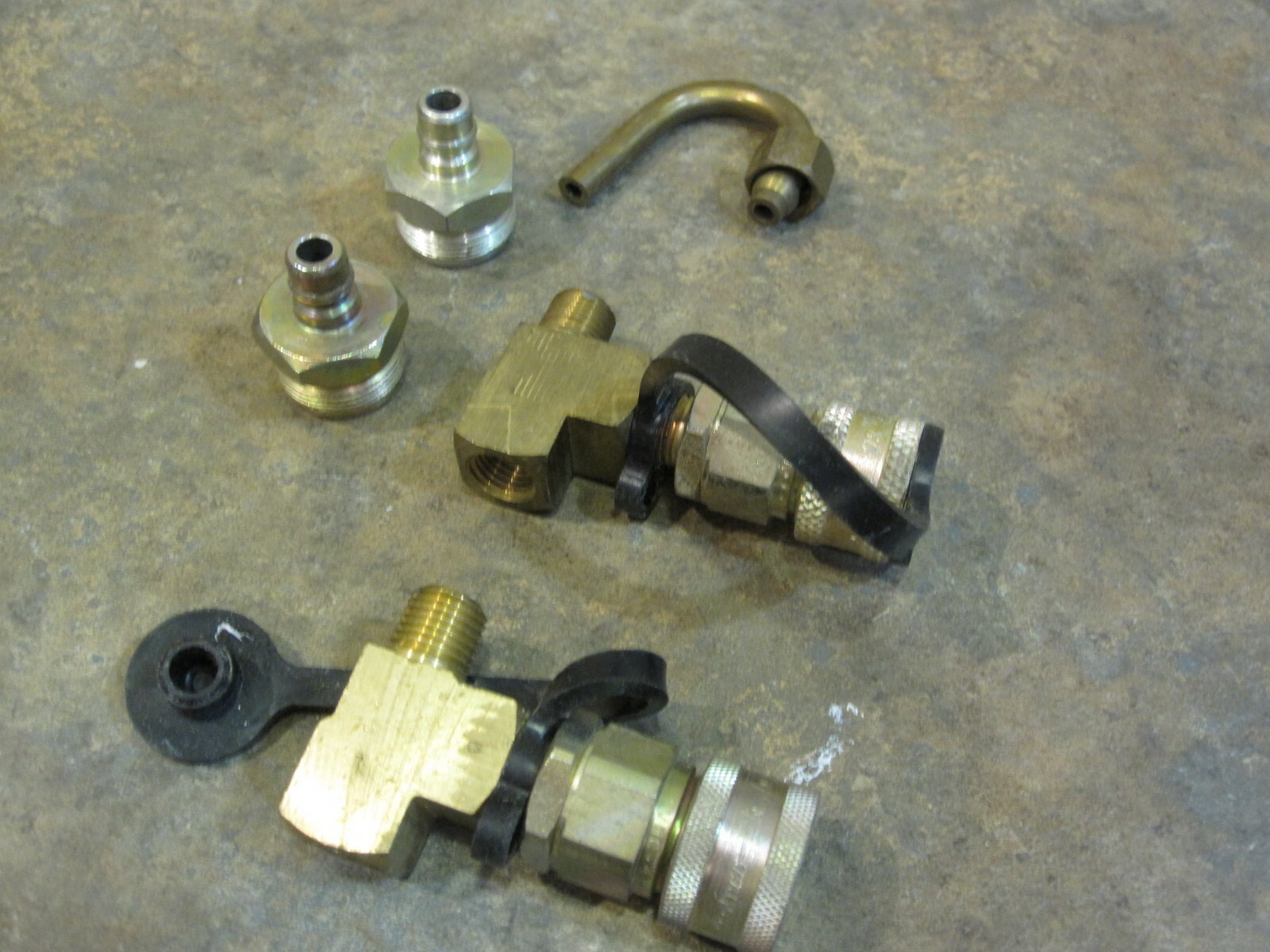 Lot of 4pcs 2 SNAP-TITE Quick Connect Gas Line Connector 2 Male Gas ...