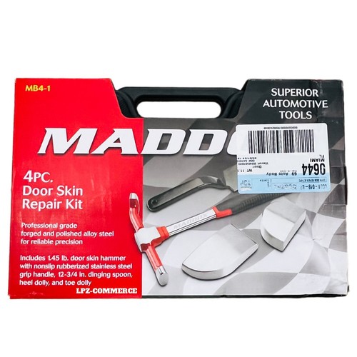 4 Pc Professional Grade Heavy Duty Door Skin Repair Kit Fix Dents ...