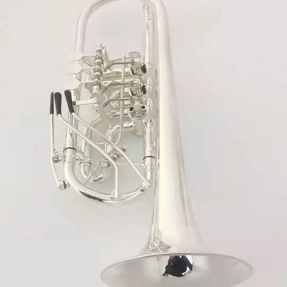 Austria Schagerl Bb Trumpet B Flat Brass silver Professional Trumpet ...