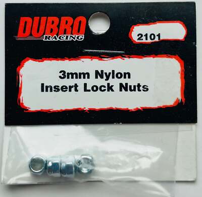 Du-Bro 3mm Nylon Insert Lock Nuts (4 pcs) #2101 | eBay
