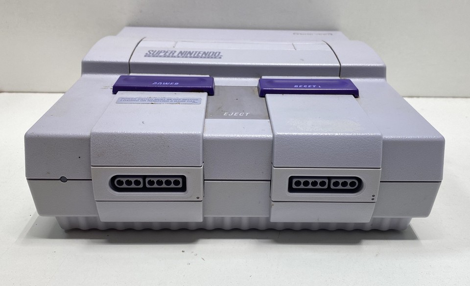 Nintendo SNES - Gray Console with Accessories (SNS-001) | eBay
