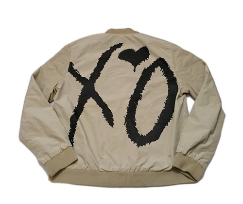 The Weeknd H&M XO Bomber Jacket Khaki Beige Size Large | eBay