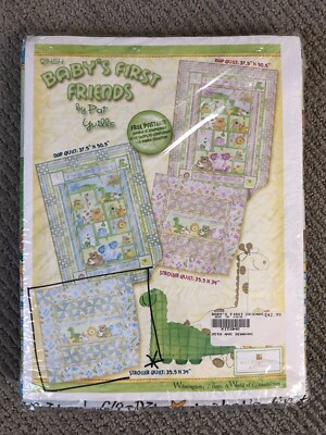 Baby's First Friends by Pat Yuille quilt kit 35.5"x 34" | eBay