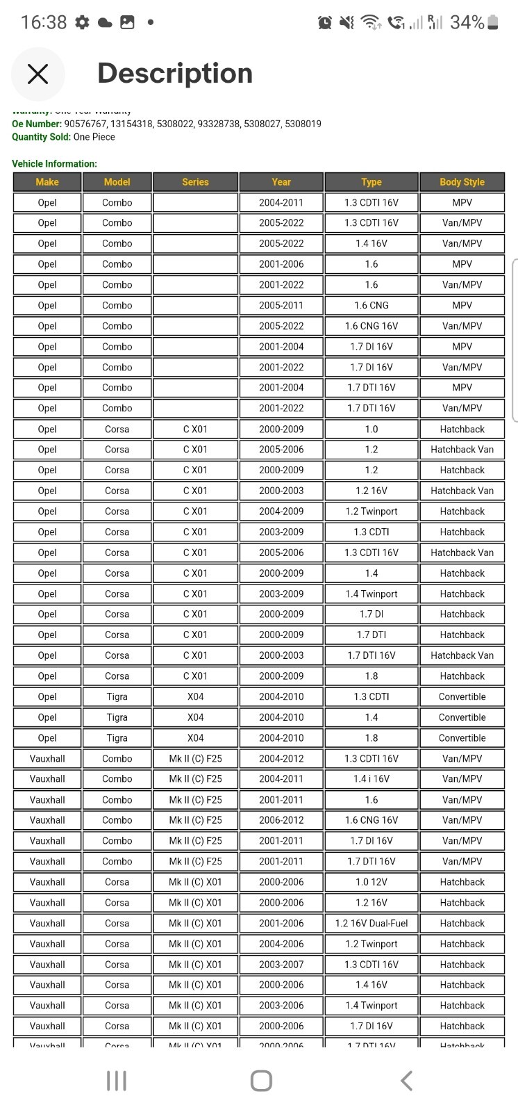 GENUINE Steering Knuckle Assembly Front Right Vauxhall Corsa C Tigra ...