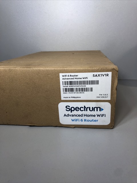 Spectrum SAX1V1R Wifi 6 Router Factory . for sale online | eBay