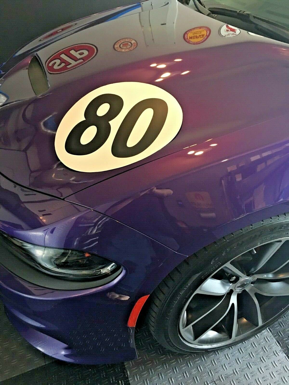 RALLY NUMBERS MAGNETIC 16 inch QTY of 3 WRX MINI DRIFT ACURA HONDA ...