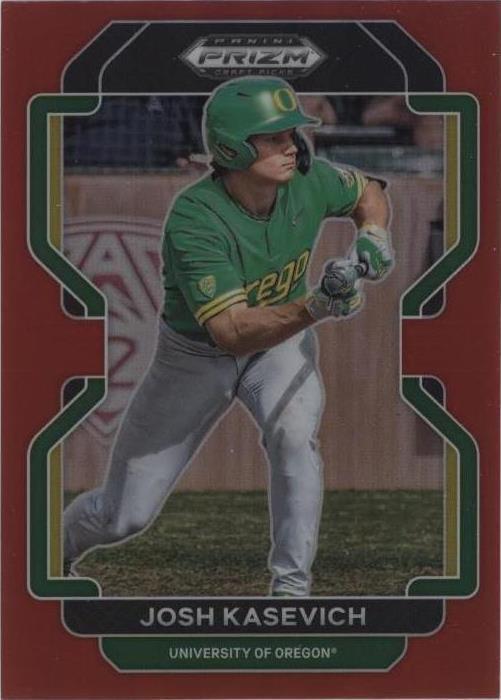 2022 Panini Prizm Draft Picks - Josh Kasevich #PDP60 Red Prizm (RC) for ...