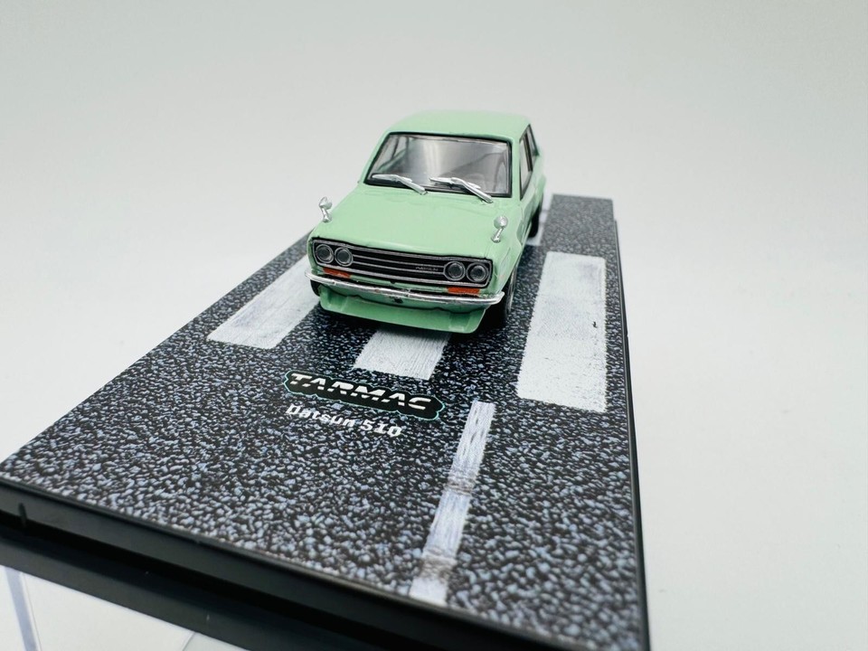 TARMAC WORKS 1:64 Datsun 510 Light Green | eBay UK
