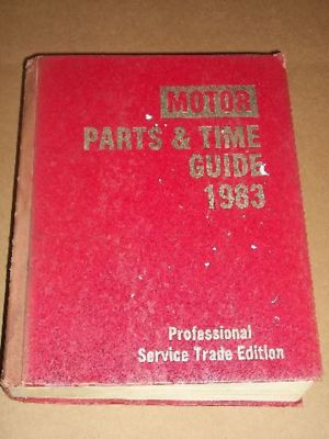 1983 Motor Parts & Time Labor Guide | eBay