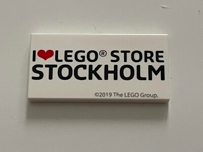 LEGO 2x4 Tile I Love LEGO Store Stockholm (Stockholm Store Grand ...