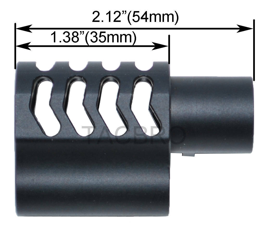 Black Anodized Aluminum 1911 .45ACP Muzzle Brake Type-A | eBay