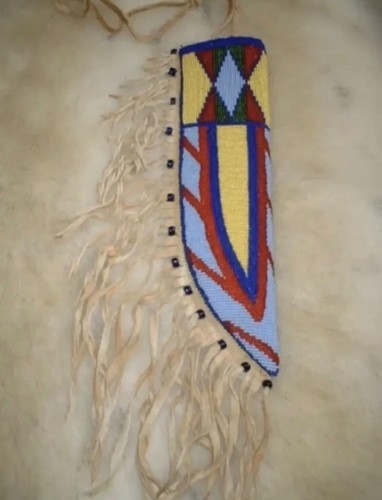 Indian Beaded Knife Cover Native American Sioux Handmade Knife Sheath ...