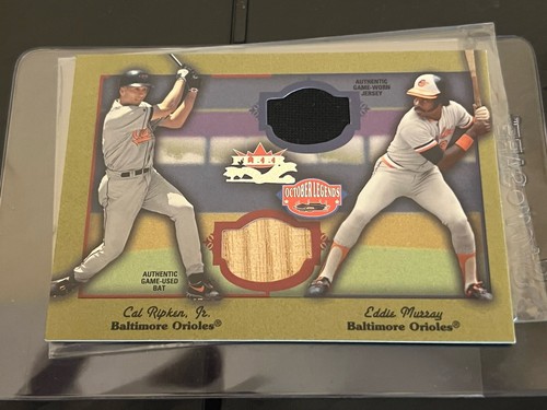 2002 Fleer Fall Classic October Legends Cal Ripken Jr Eddie Murray Dual ...