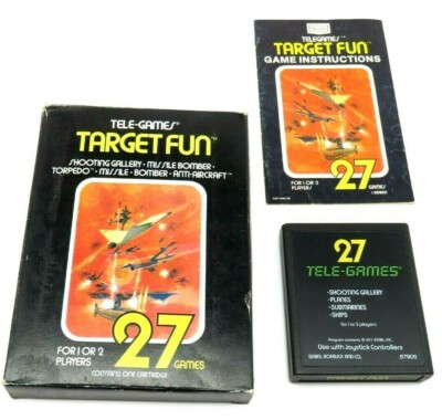 Target Fun (Atari 2600, 1977) Sears Tele-Games (Box, Cartridge & Manual ...