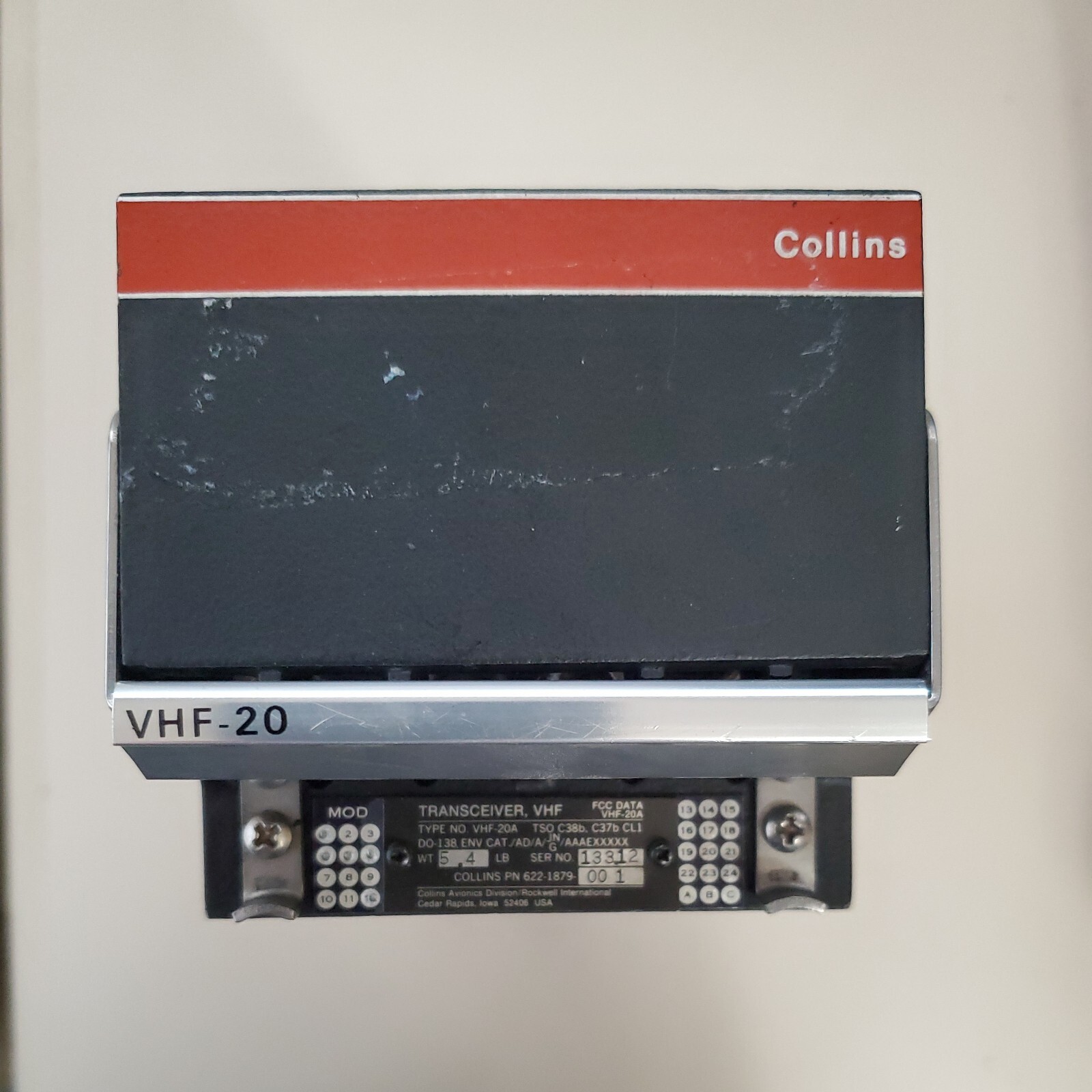 Collins VHF-20A VHF Transceiver 622-1879-001 | eBay