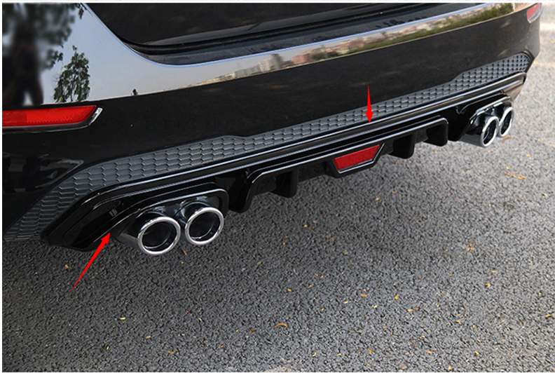 Black Rear Bumper Diffuser Lip Spoiler Refit Fit For Nissan Sentra 2020 ...