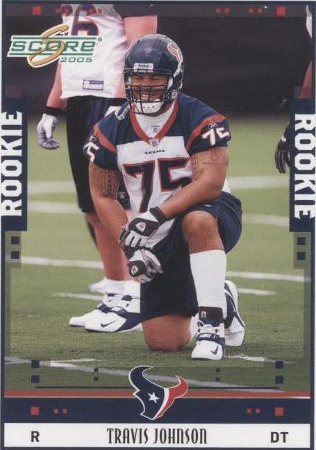 2005 Score - Rookie Travis Johnson #345 (RC) for sale online | eBay