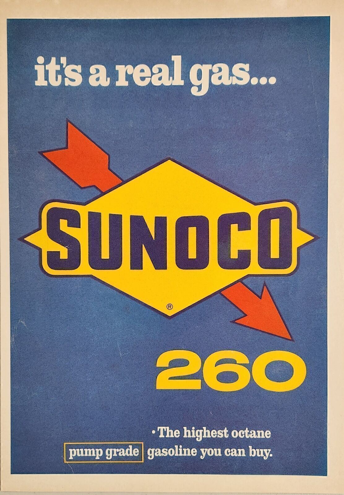 1966 Print Ad Sunoco 260 The Highest Octane Pump Grade Gasoline You Can ...